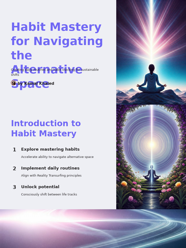 Habit Mastery For Navigating The Alternative Space | PDF