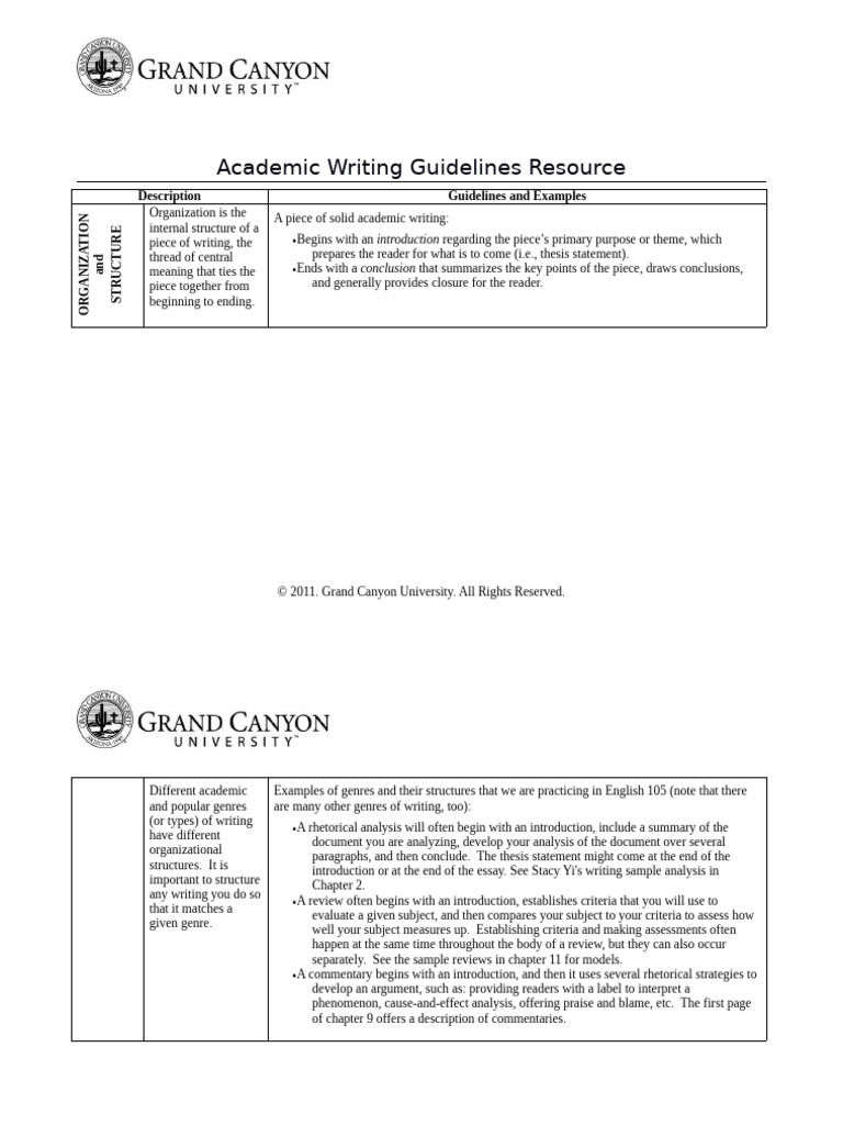 Academic Writing Structure Guide | PDF | Essays | Genre