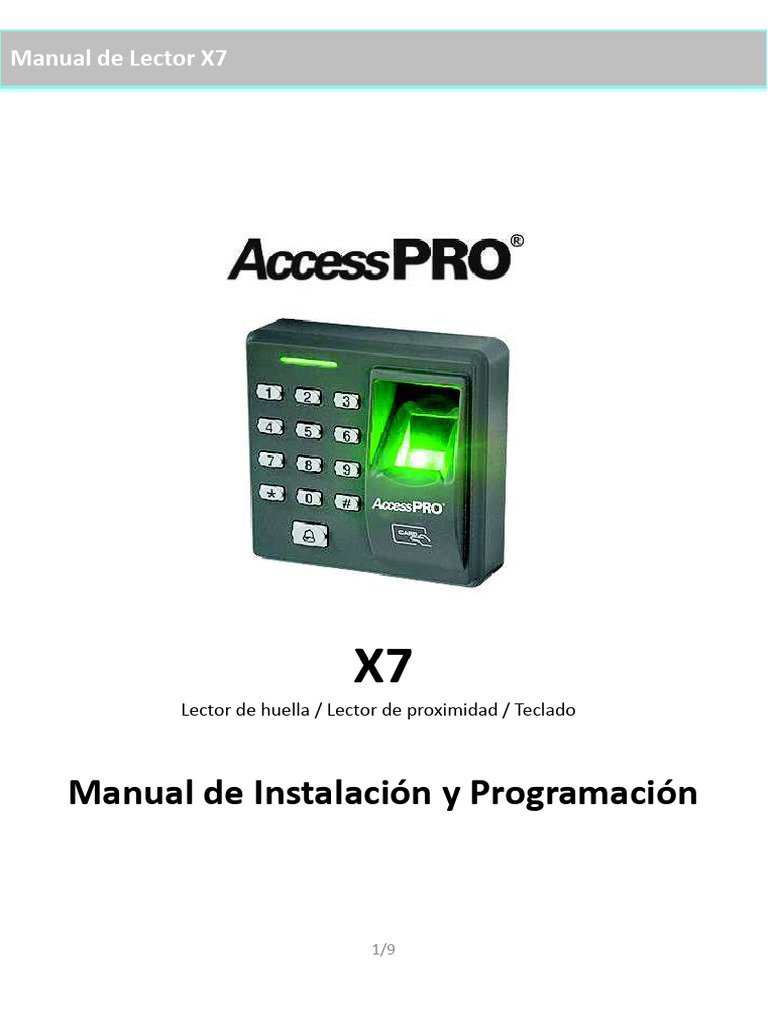 x7 Access Pro | PDF | Contraseña | Control de acceso