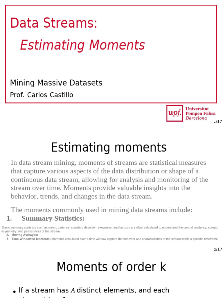 Estimating Moments | PDF | Statistics | Statistical Theory