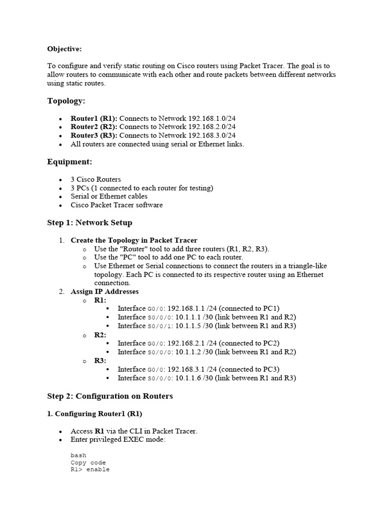 Lab 6 | PDF | Router (Computing) | Computer Network