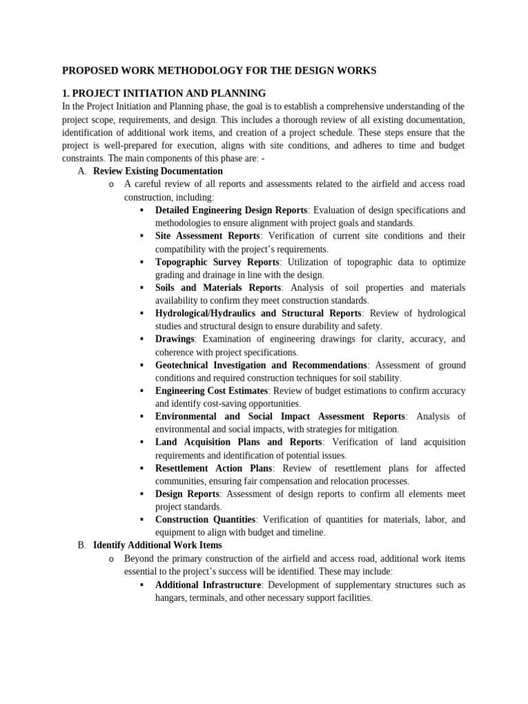 Design Project Methodology Guide | PDF | Environmental Impact ...