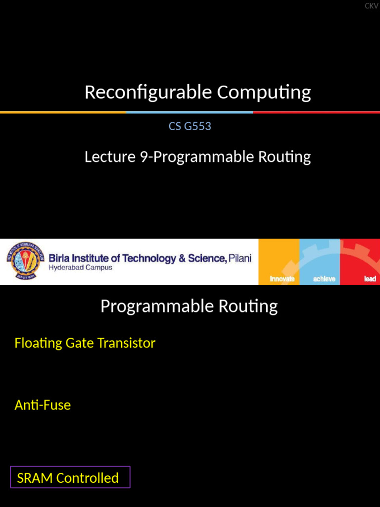 Programmable Routing in FPGAs | PDF