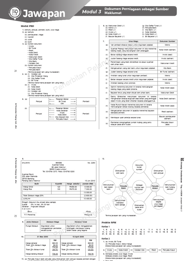 Jawapan Modul 3-1 | PDF