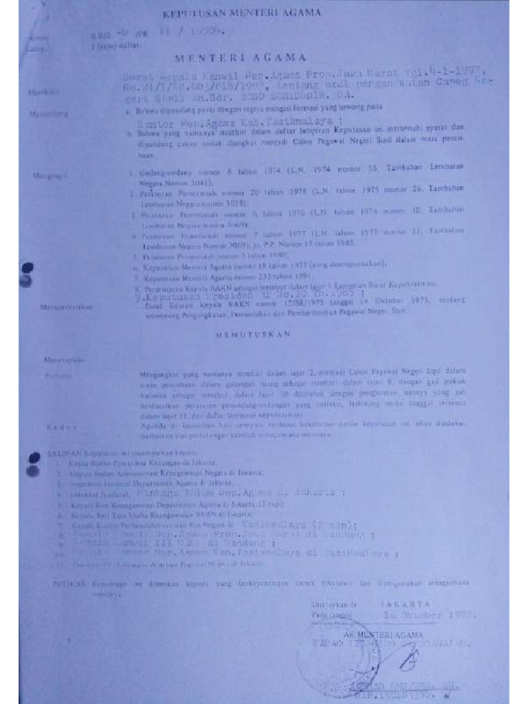 SK PENGANGKATAN PNS IIB - Compressed | PDF