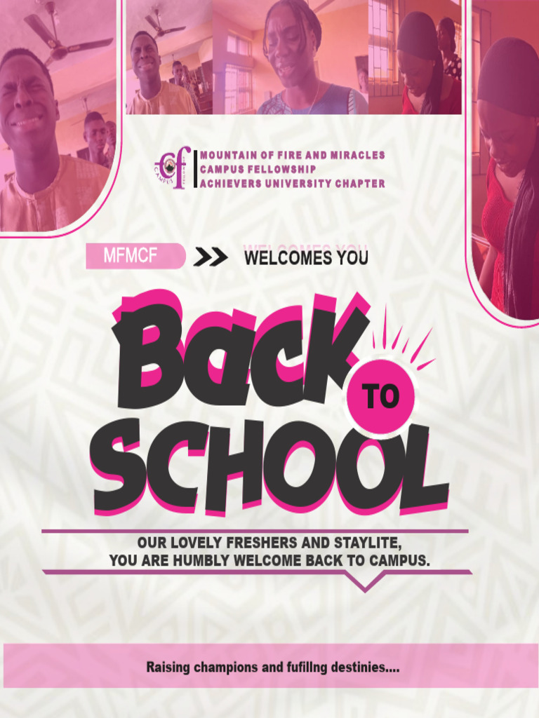 Welcome Back, Achievers University! | PDF