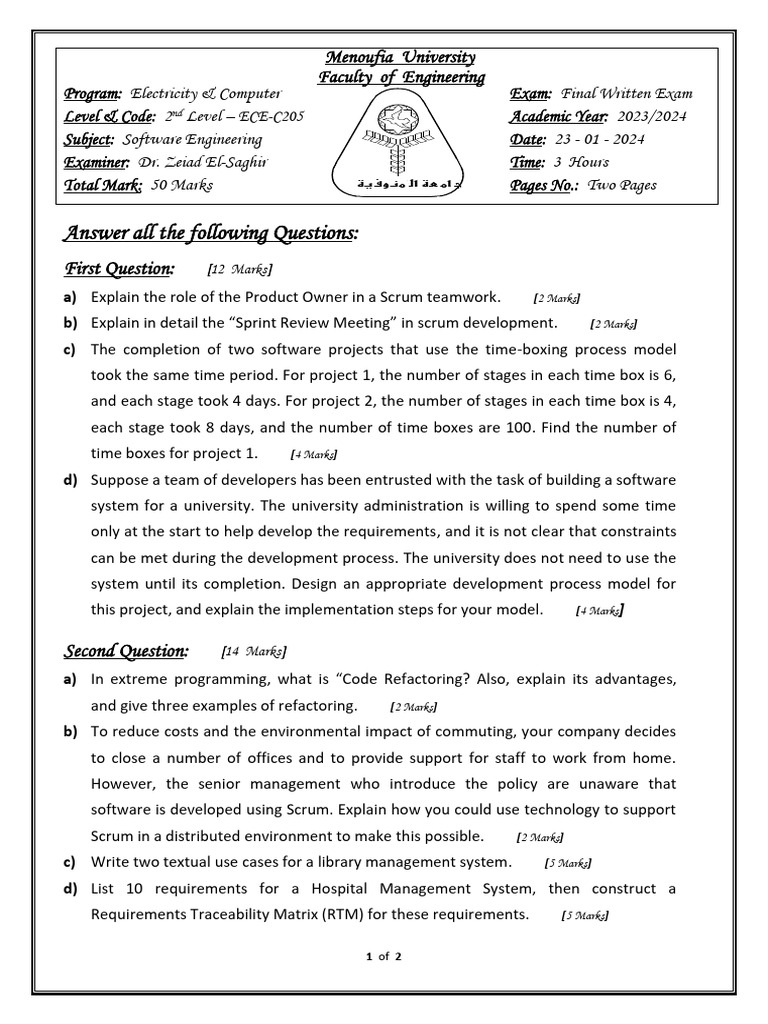 Final_SWE_Shibin_3 | PDF | Computing | Software Engineering
