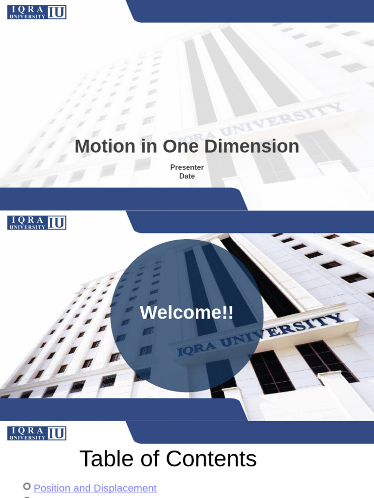 Lecture 3 | PDF | Velocity | Acceleration