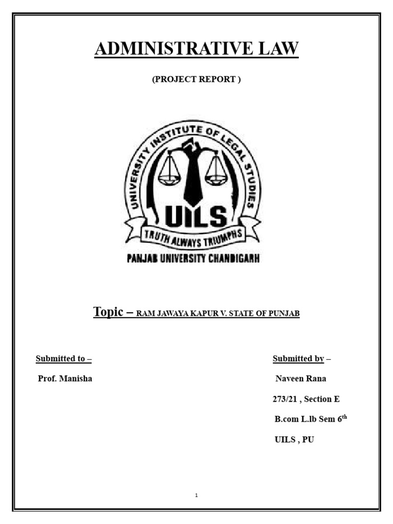 Admin Project | PDF | Separation Of Powers | Constitution