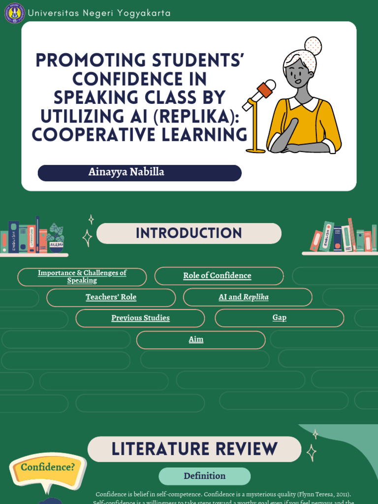Promoting Students' Confidence in Speaking Class by Utilizing AI ...