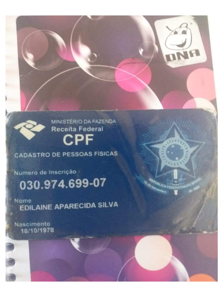 edilaine aparecida silva cnh e cpf pr | PDF