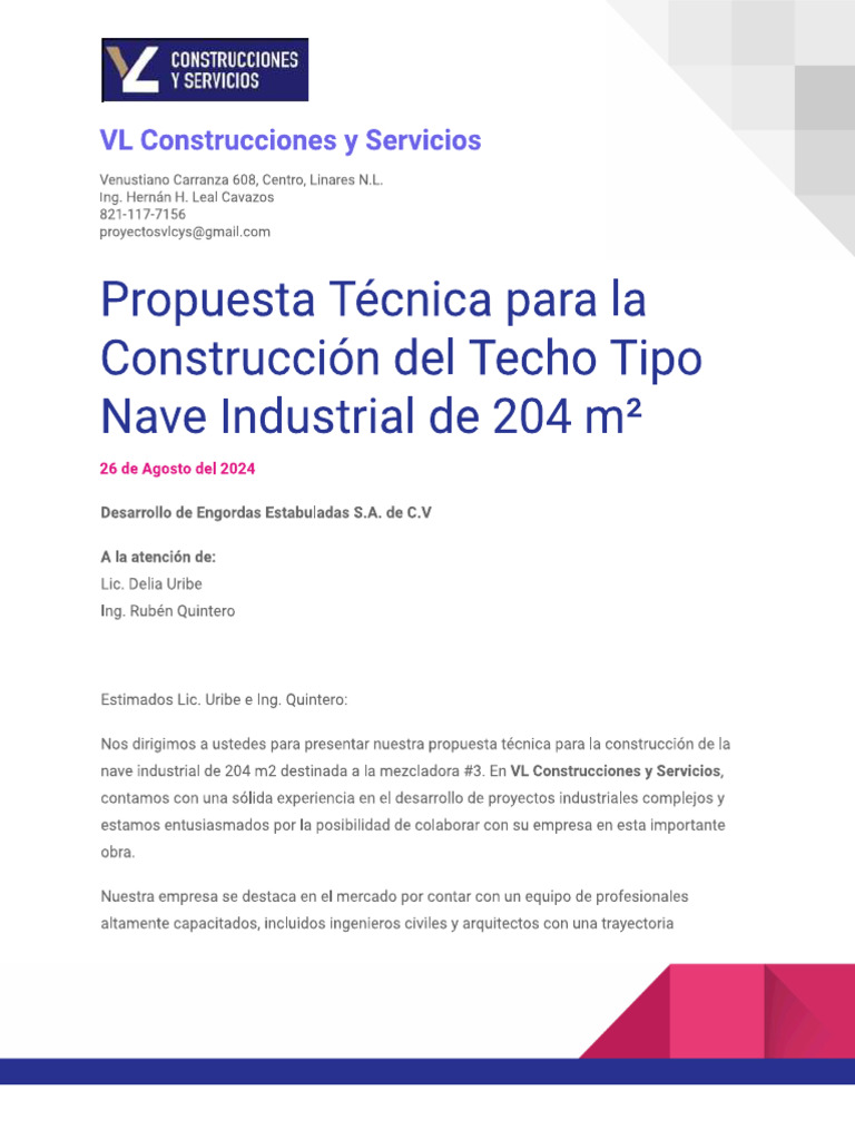 Propuesta Técnica Denes | PDF