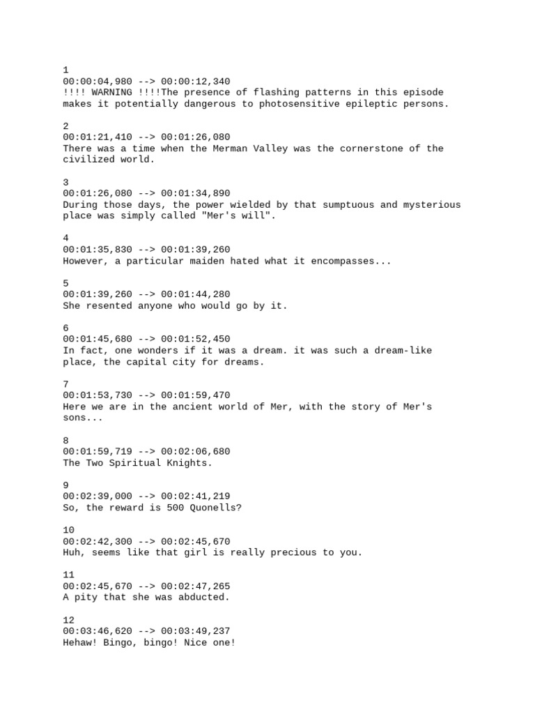 (English) Shinkai Densetsu Meremanoid Episode 01 | PDF