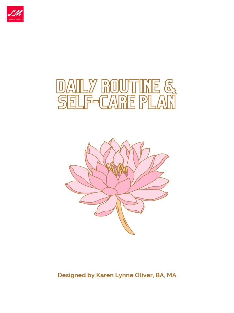 4 Daily Routine Self Care Plan-DigitallyFillable Tanya | PDF ...