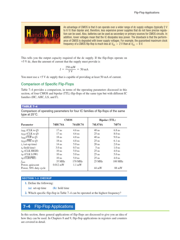 Aplikasi Flip Flop (Flip Flop Applications) | PDF | Electronic Design ...