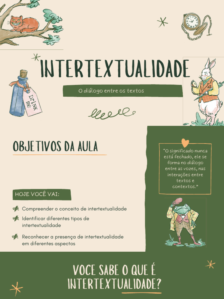 Intertextualidade: Diálogo Entre Textos | PDF | Intertextualidade | Paródia