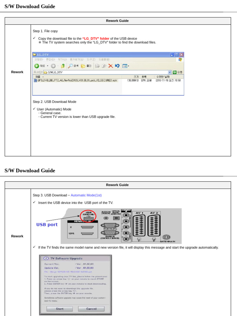 SW Update Guide(English) | PDF