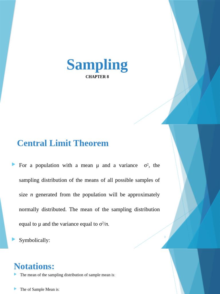 Sampling Distributions | PDF | Normal Distribution | Variance