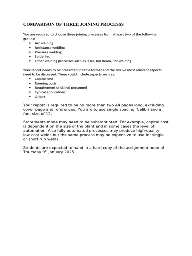 Joining Assignment | PDF