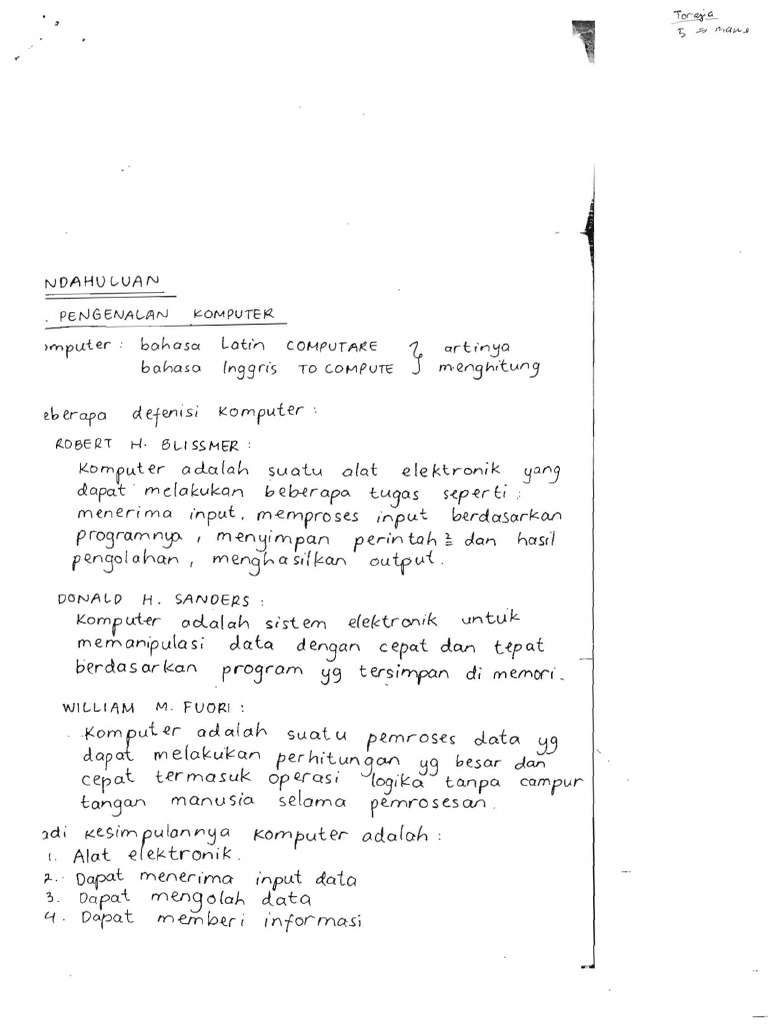 Bahan Kuliah Dasar Komputer Dan Pemrograman - 1 | PDF