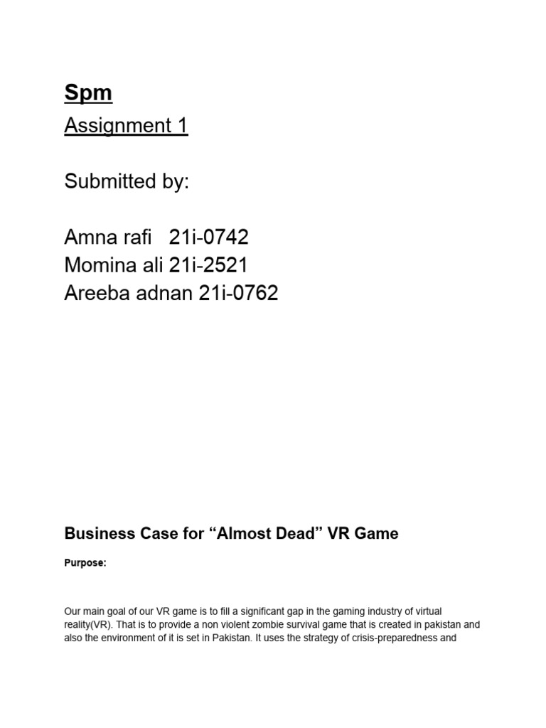 SPM Assignment1 21i-0742,21i-2521,21i-0762 | PDF | Virtual Reality | Blender (Software)