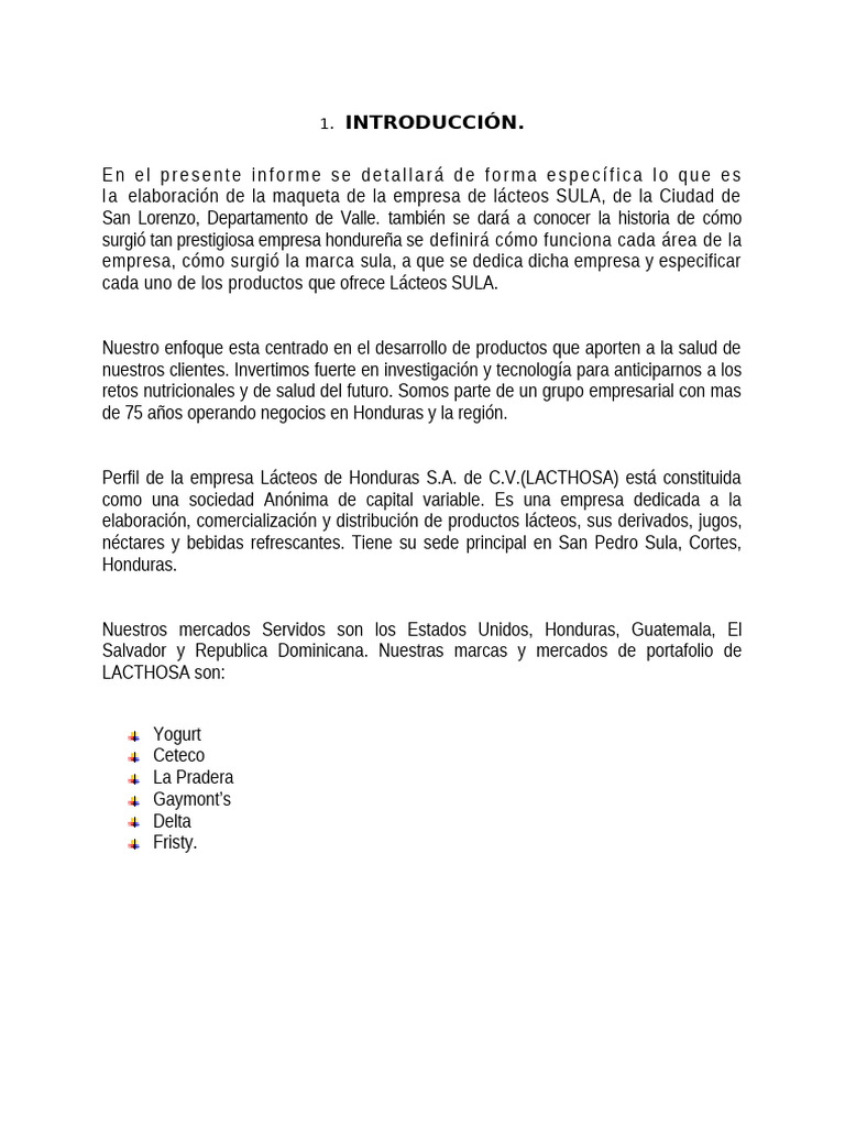 Informe de La Sula | PDF