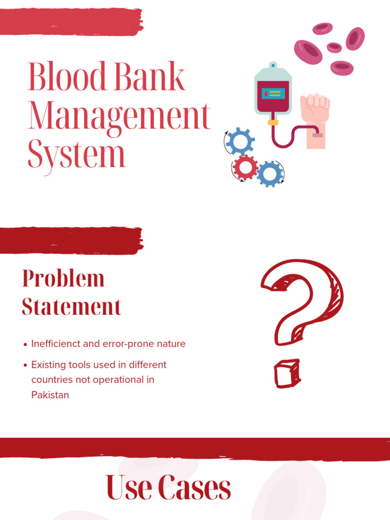 Blood Bank Management System Issues | PDF