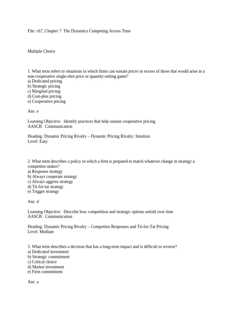 ch07 | PDF | Pricing | Demand