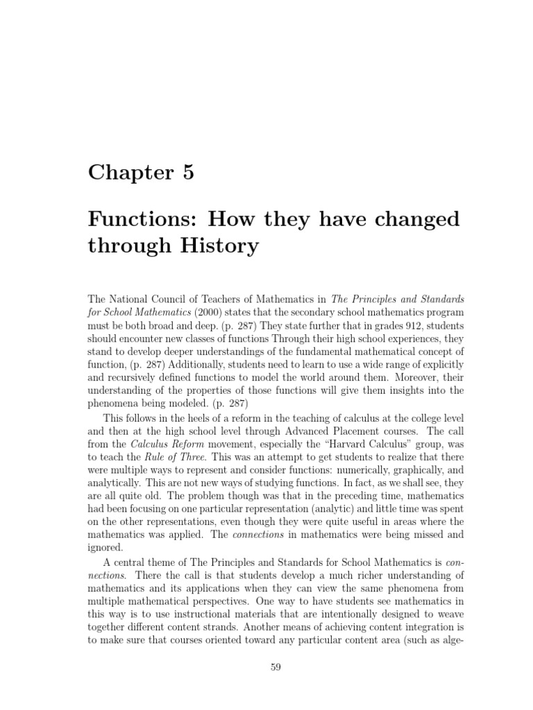 Evolution of Mathematical Functions | PDF | Function (Mathematics ...