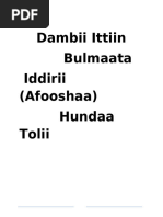 Qajeelfama Bulchiinsa Humna Namaa | PDF