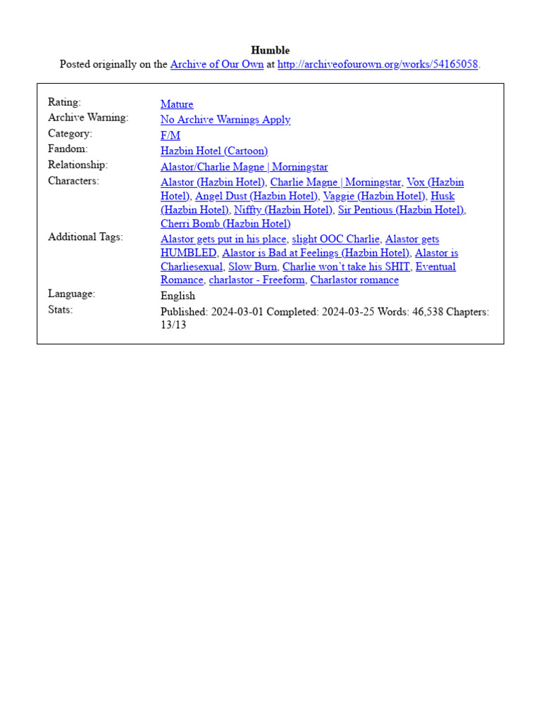 Humble | PDF