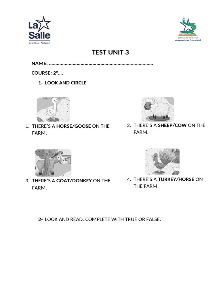 TEST UNIT 3 | PDF TEST UNIT 3 | PDF