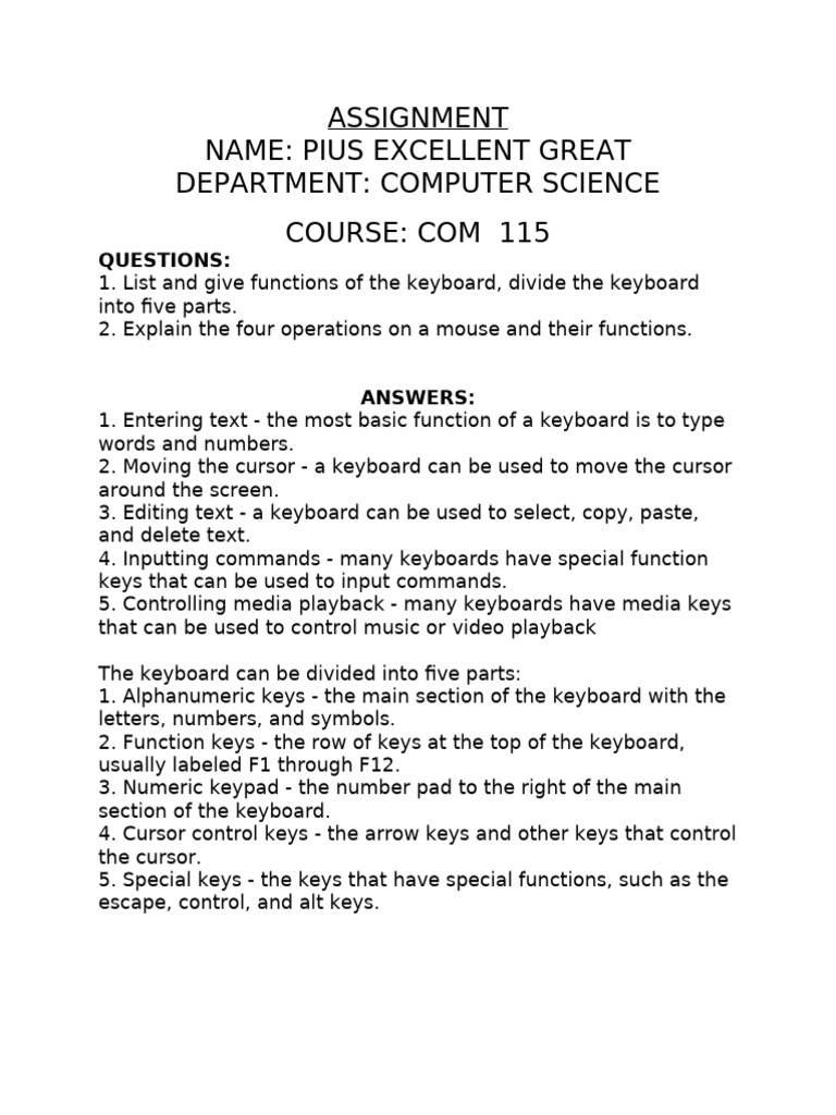 Computer Science Basics | PDF