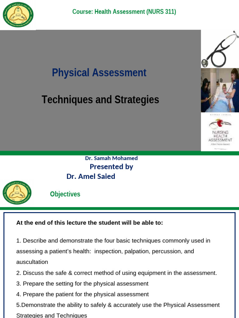 2 - A - Physical Assessment Strategies and Techniques | PDF | Physical ...