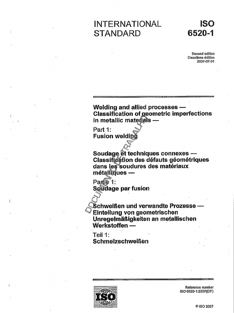 Iso 6520 - 2007 | PDF