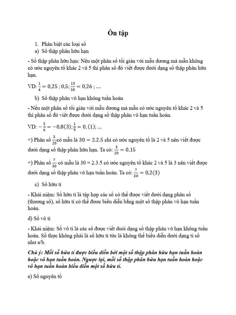 Ôn tập toán 8 | PDF