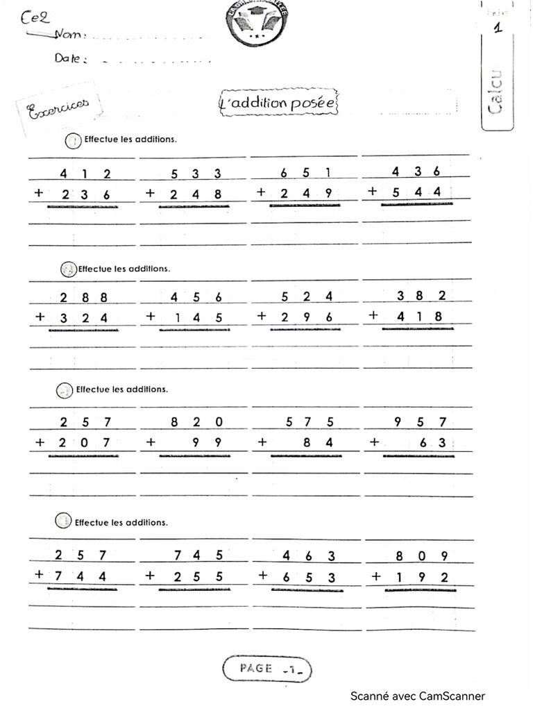 Ce2 Maths | PDF