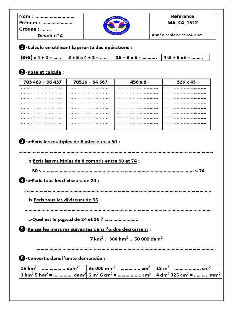 Devoir N°4-C4-1512 | PDF
