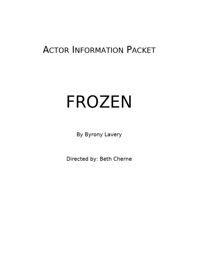 Actor Information Packet | PDF | Credit Card
