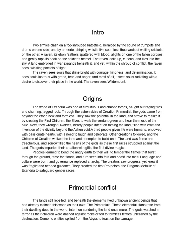 Wildemount_Intro | PDF | Dwarf (Dungeons & Dragons)