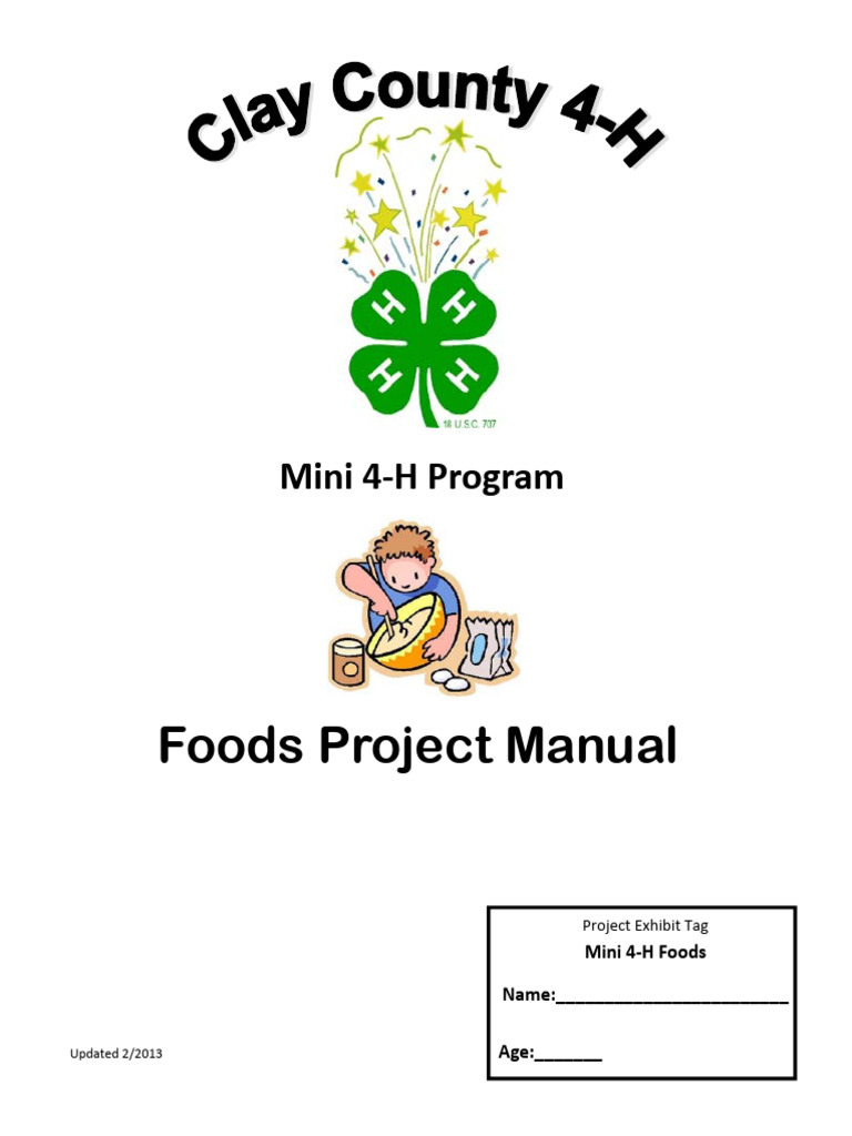 mini-4-h-food-book | PDF | Gallon | Tablespoon