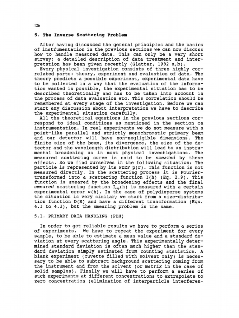 Glatter Chapter Excerpt Brumberger 1995 | PDF