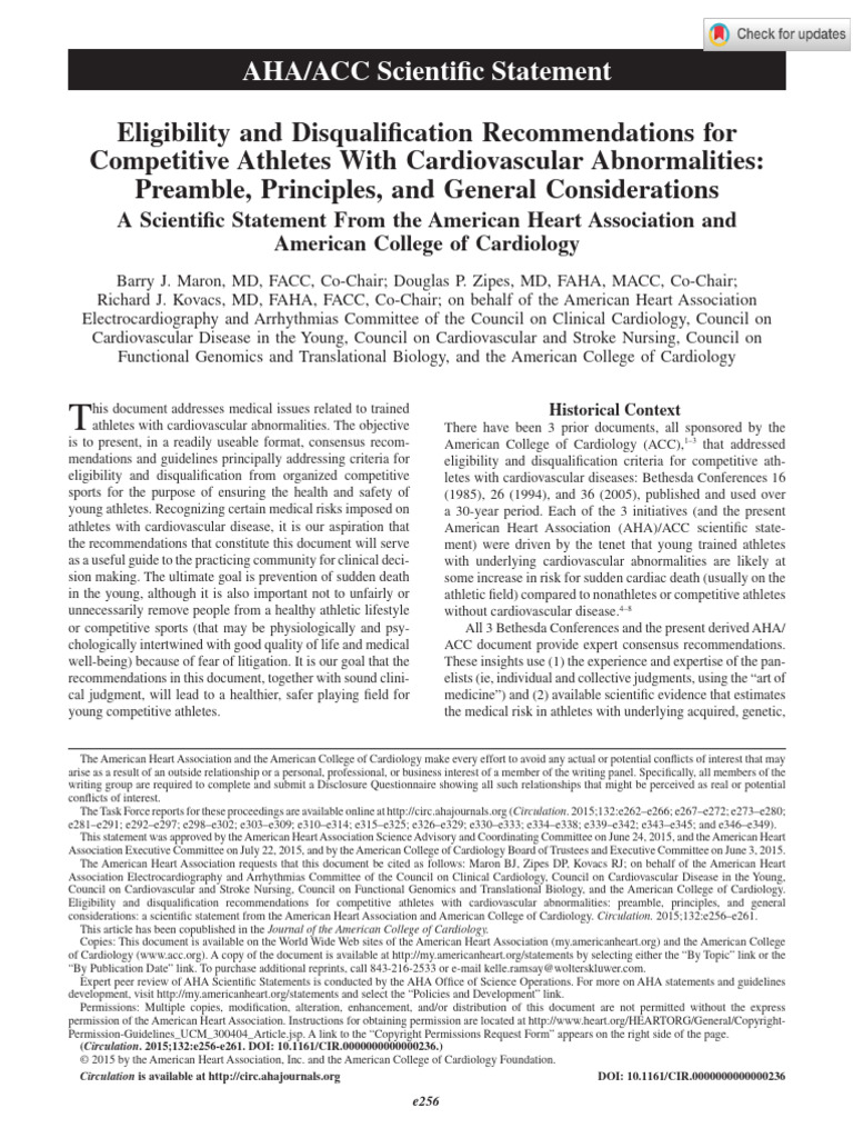 Eligibility and Disqualification Recommendations For Competitive ...