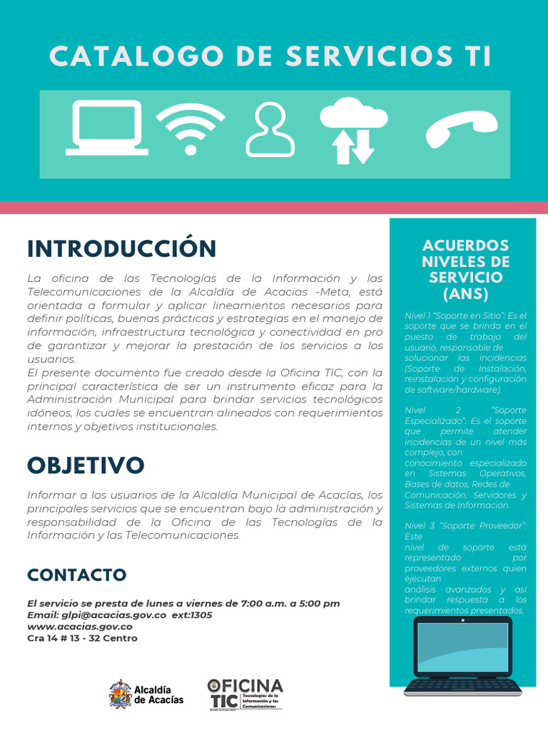 Catalogo Servicios TI | PDF | Red de computadoras | Internet