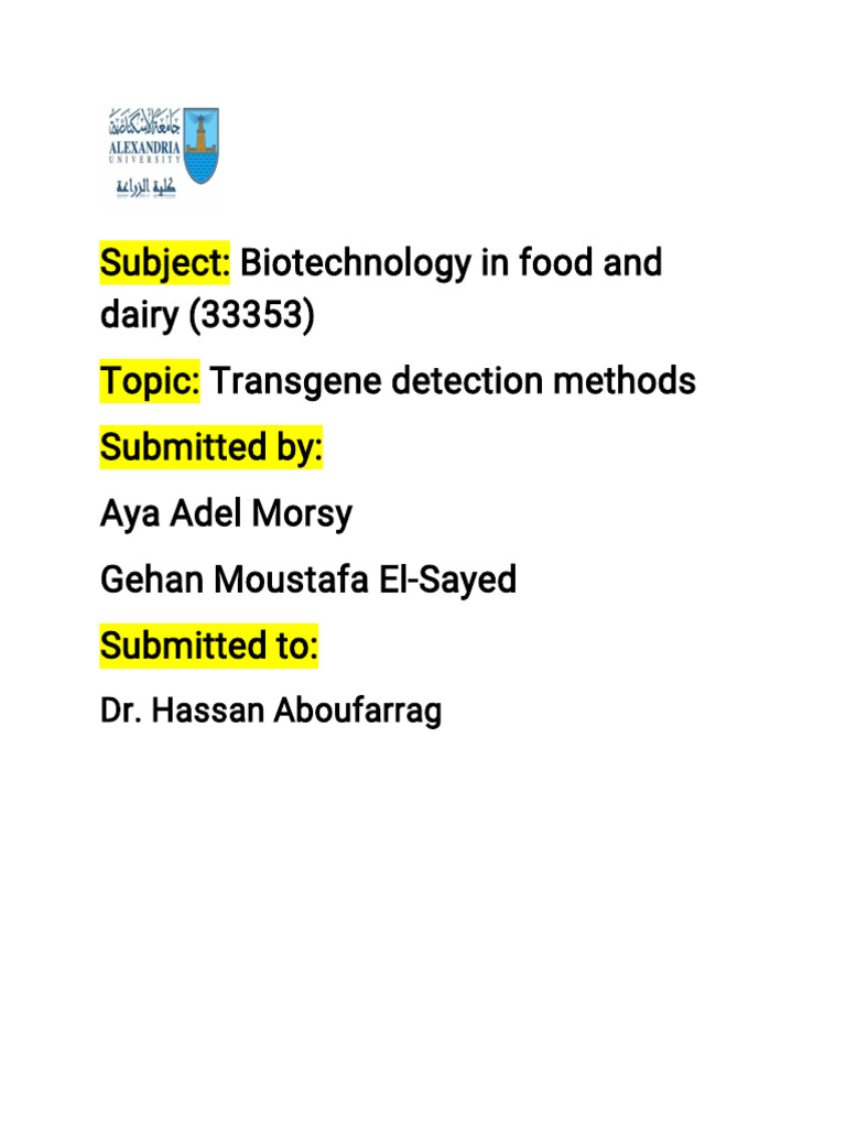 Biotechnology Report Pdf Real Time Polymerase Chain Reaction