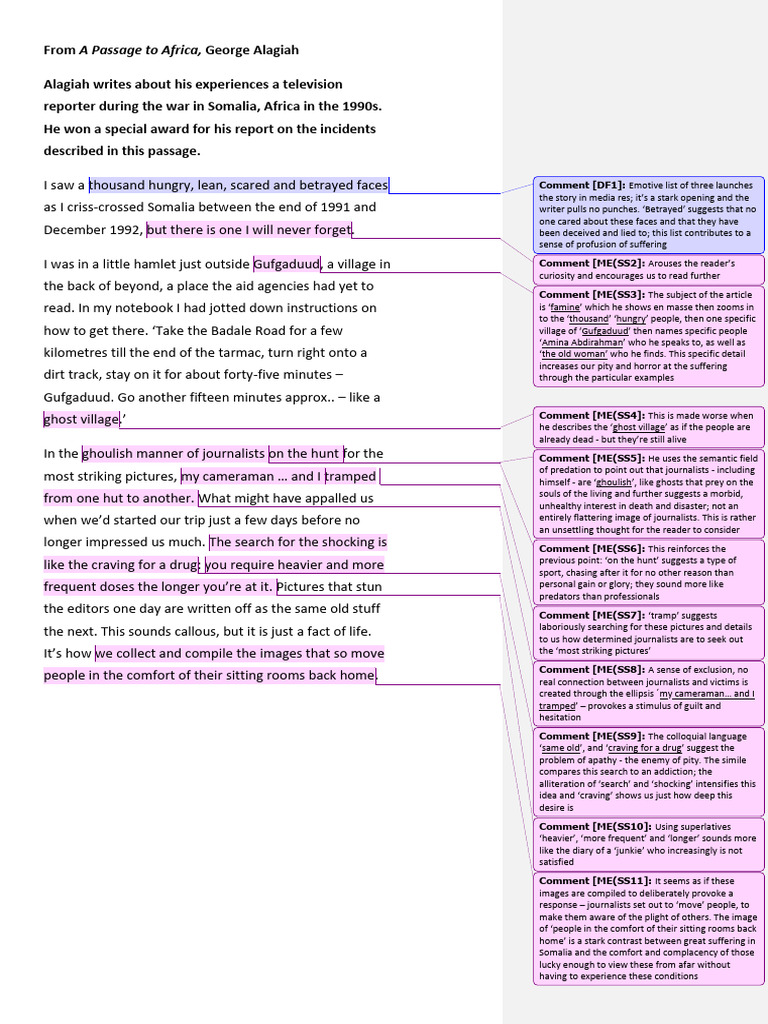 A Passage Africa ANNOTATED | PDF | Disgust