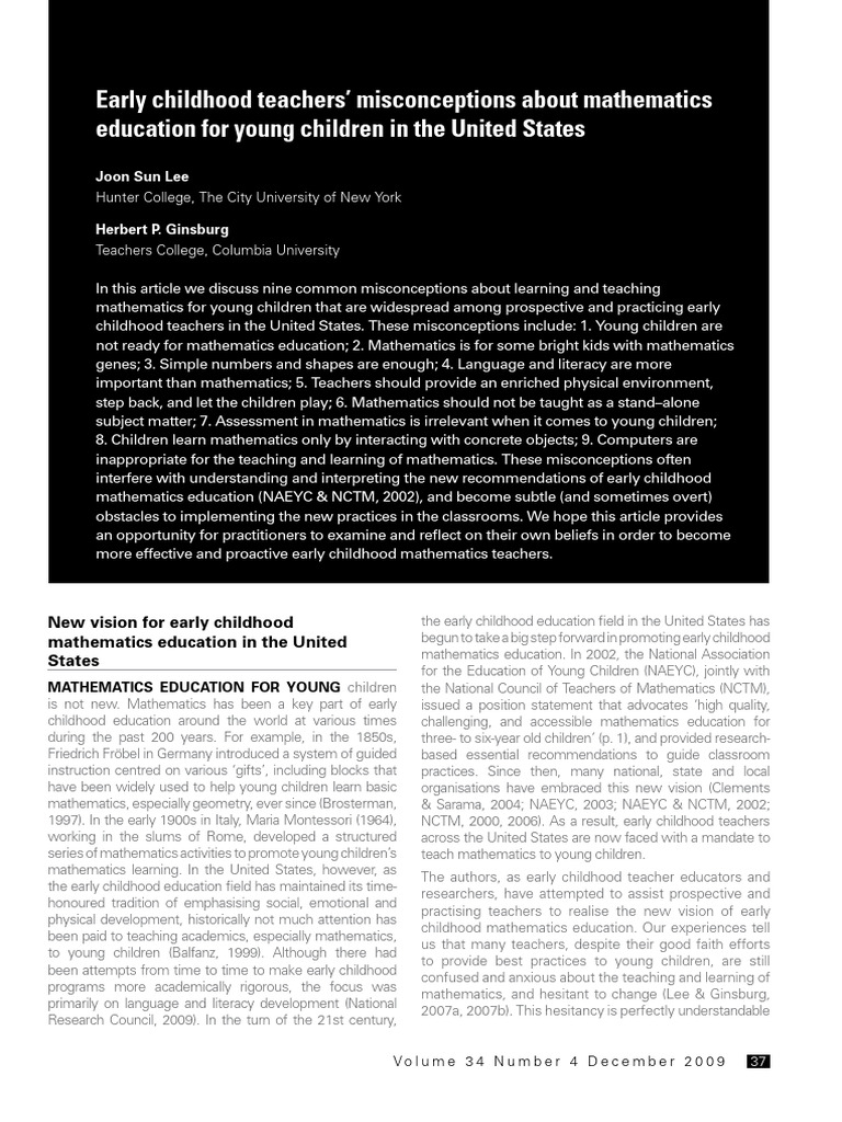 Misunderstanding | PDF | National Council Of Teachers Of Mathematics ...