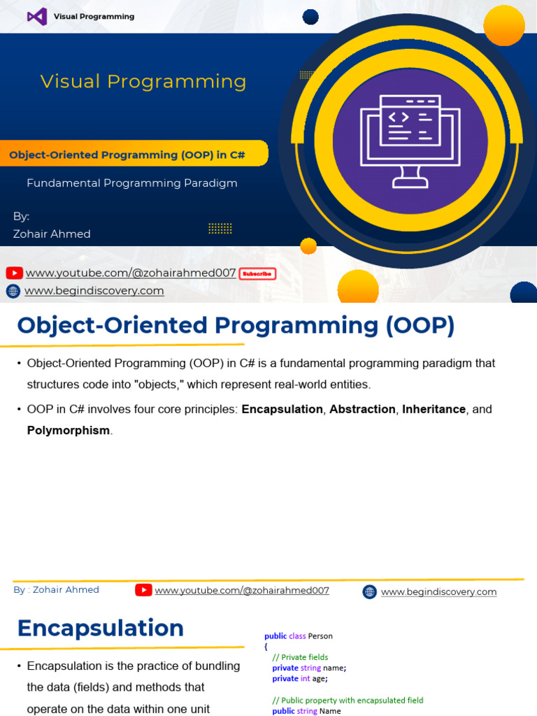 Lect 6 Object Oriented Programming Oop In C Pdf Method Computer Programming Object