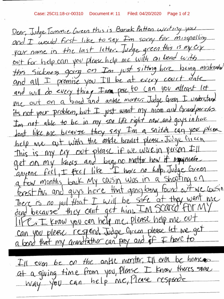 Letter To Judge Green | PDF