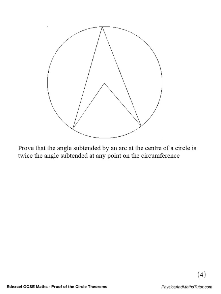 Proof of the Circle Theorems QP | PDF